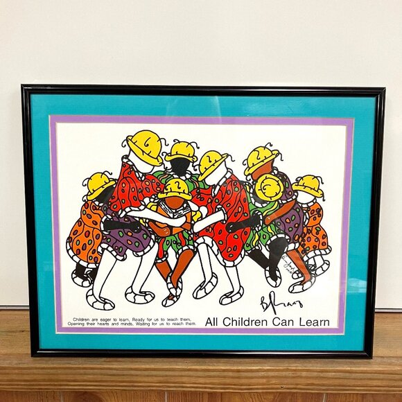 Brian Joseph | Art | Vtg Brian Joseph Signed All Children Can Learn ...
